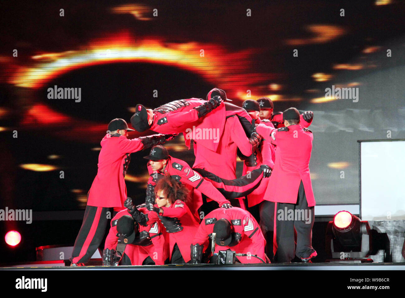 Diversity, winner of Britains Got Talent 2010, performs during the ...