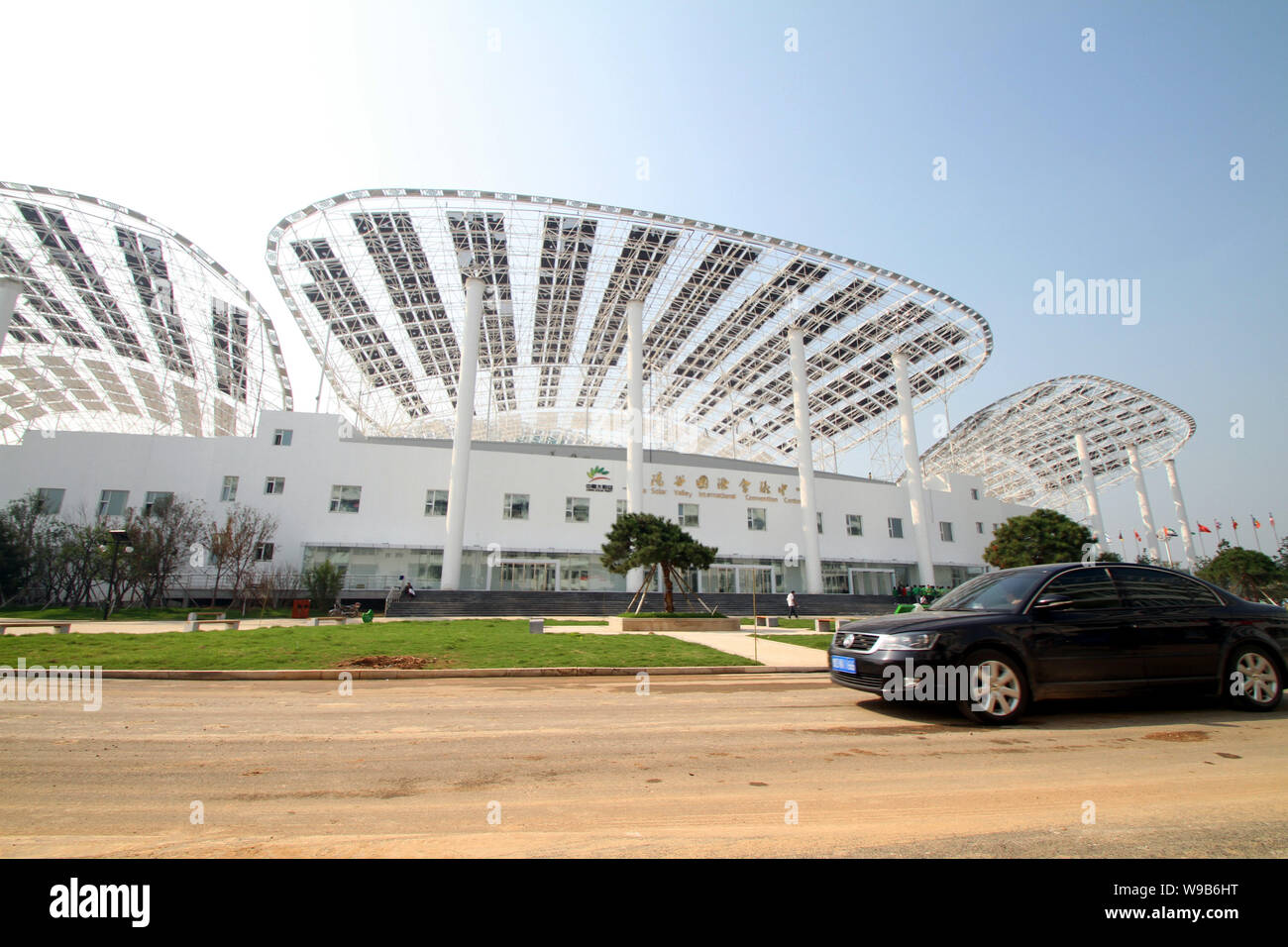 View of the China Solar Valley International Convention Center, powered ...