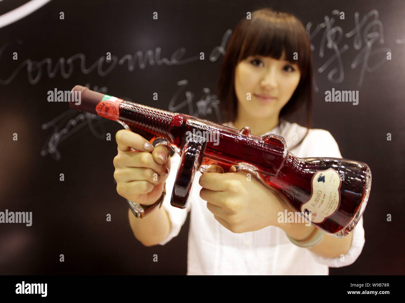 Machine Gun Shaped Bottle