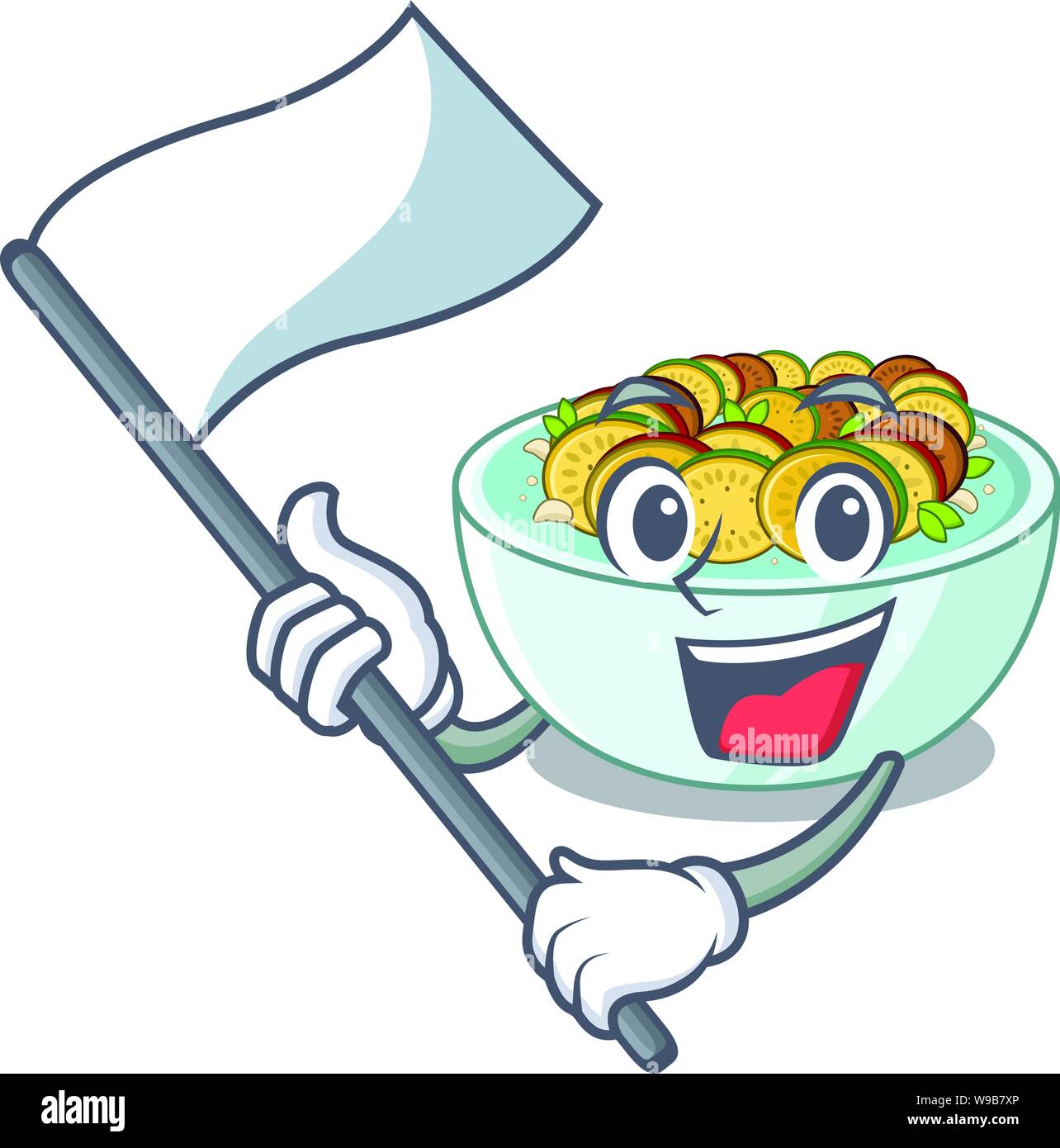 With flag ratatouille on a cartoon wooden table Stock Vector Image ...