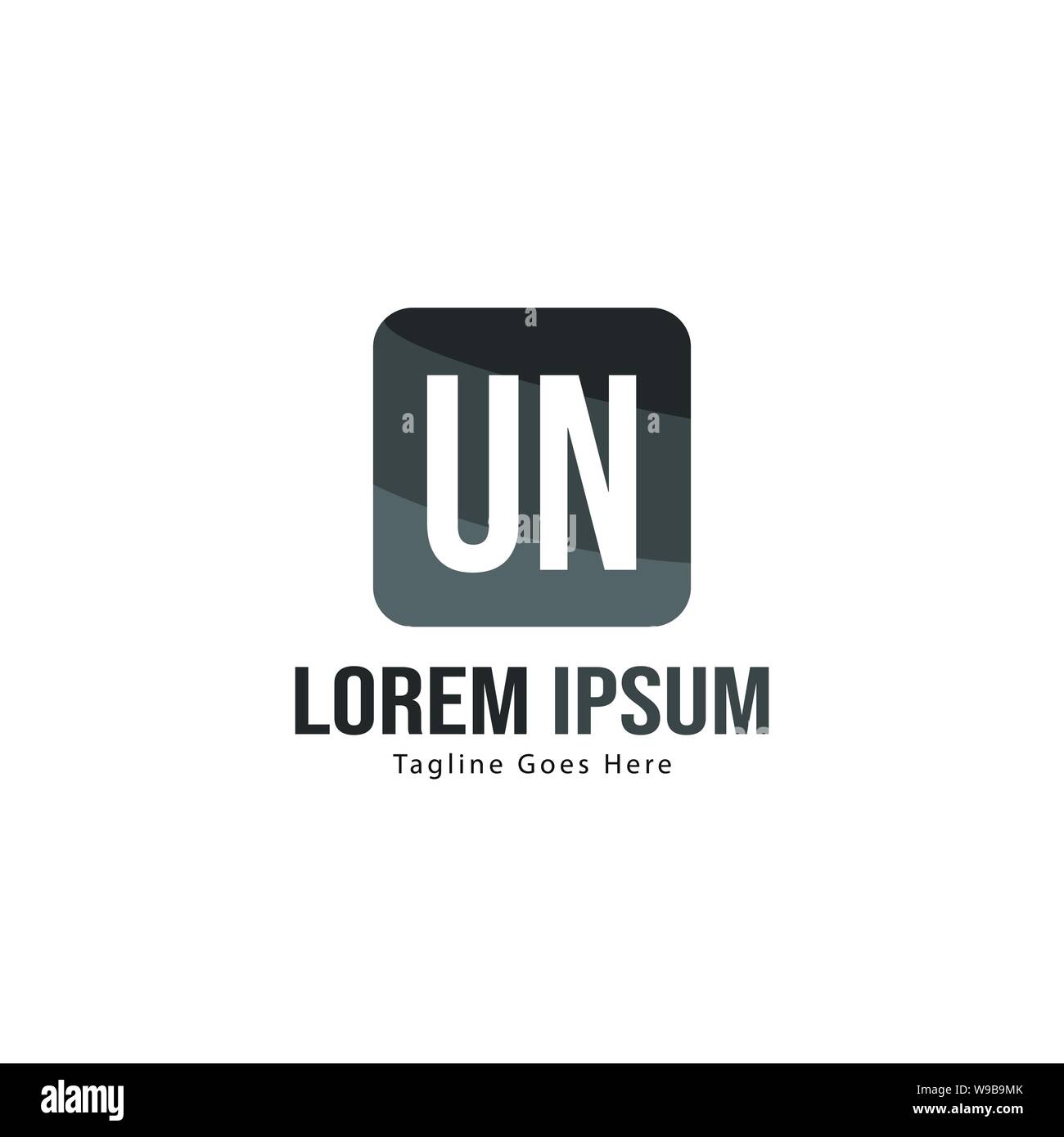 UN Letter Logo Design. Creative Modern UN Letters Icon Illustration ...