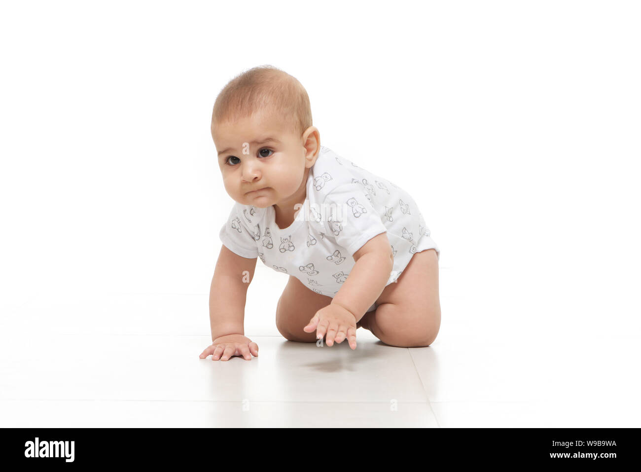 Crawling baby front view isolated hi-res stock photography and images ...