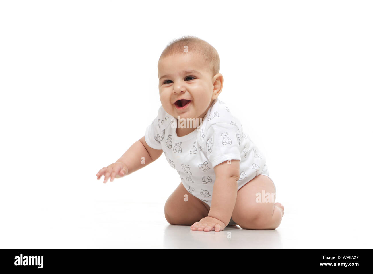 Crawling baby front view isolated hi-res stock photography and images ...