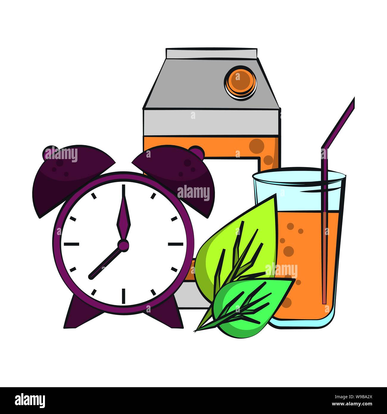 healthy diet eating lifestyle cartoon Stock Vector Image & Art - Alamy
