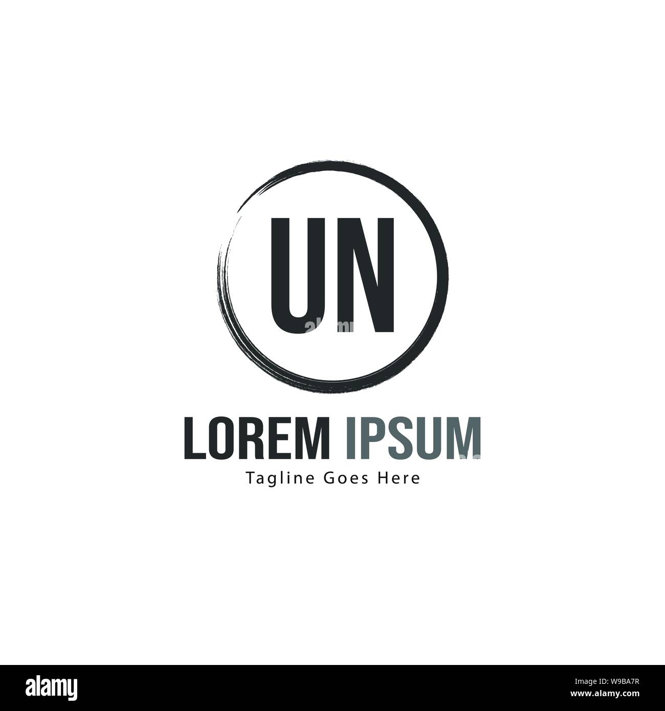 UN Letter Logo Design. Creative Modern UN Letters Icon Illustration ...