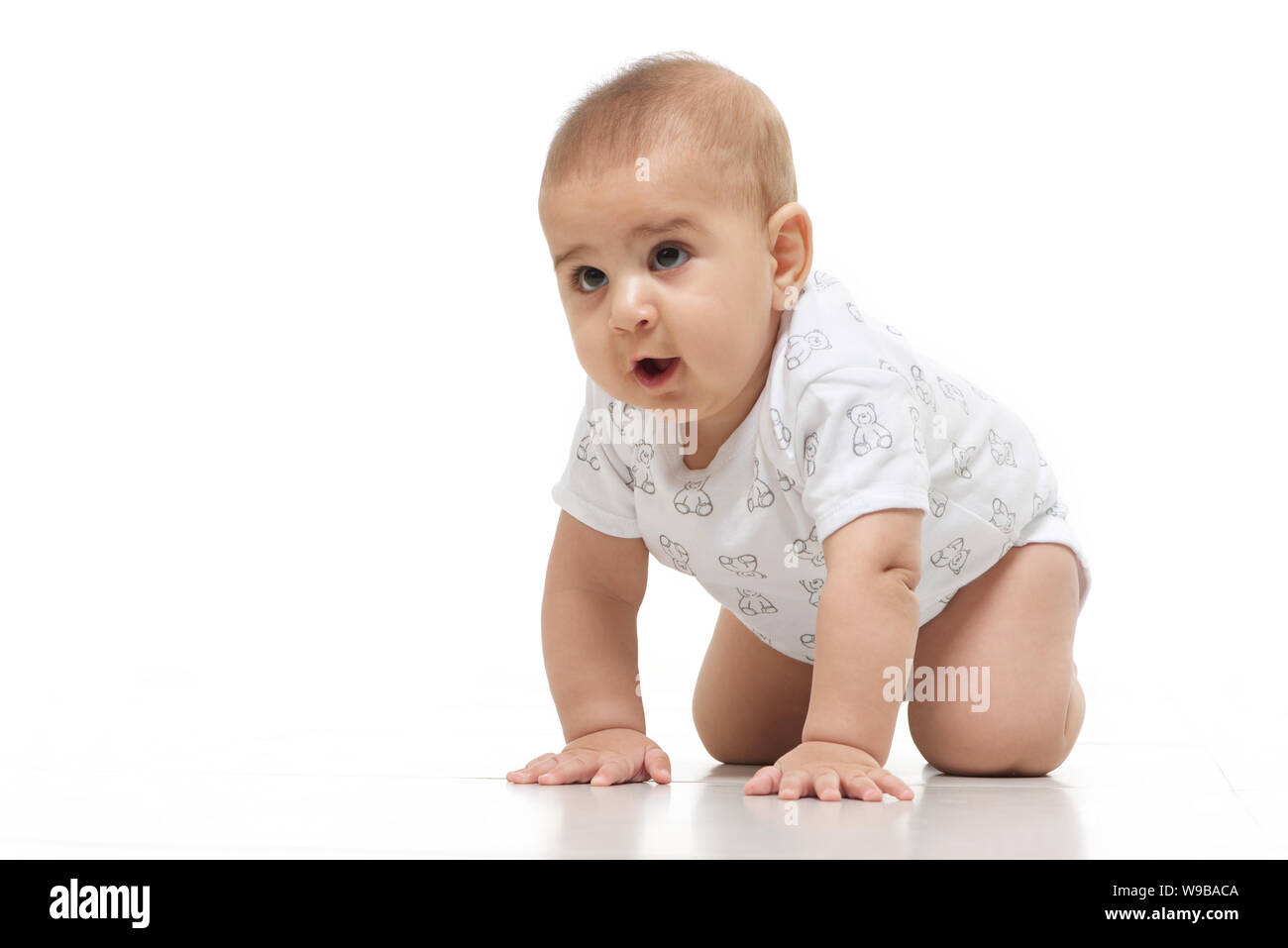 Crawling baby front view isolated hi-res stock photography and images ...