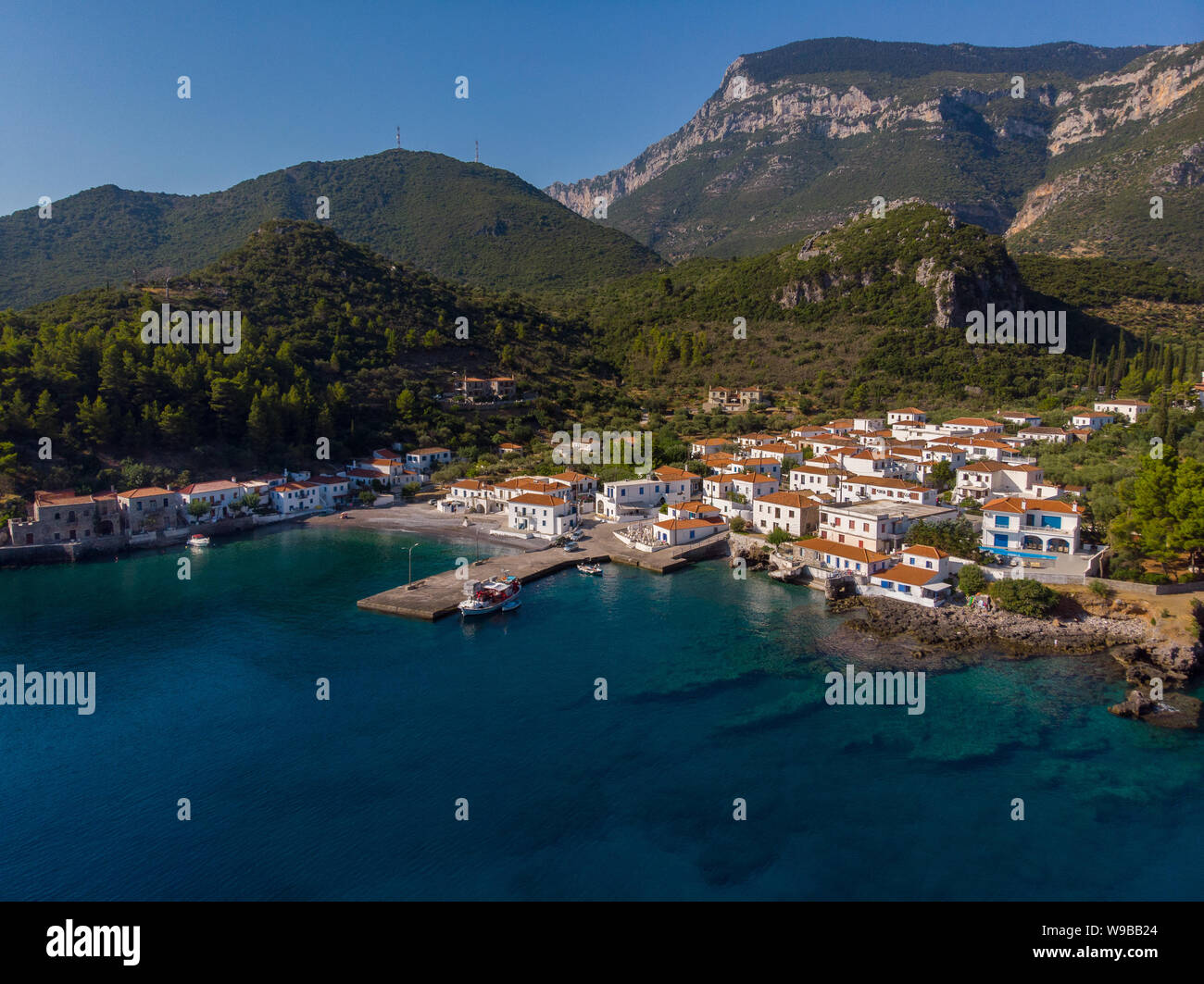 Kyparissi village at Lakonia region in Greece Stock Photo - Alamy