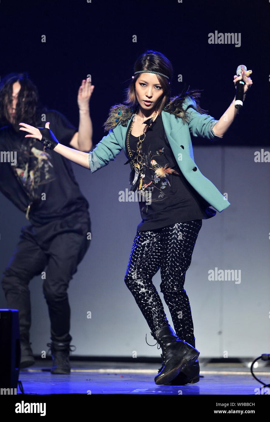 South Korean singer BoA performs during a celebration for the Week of ...