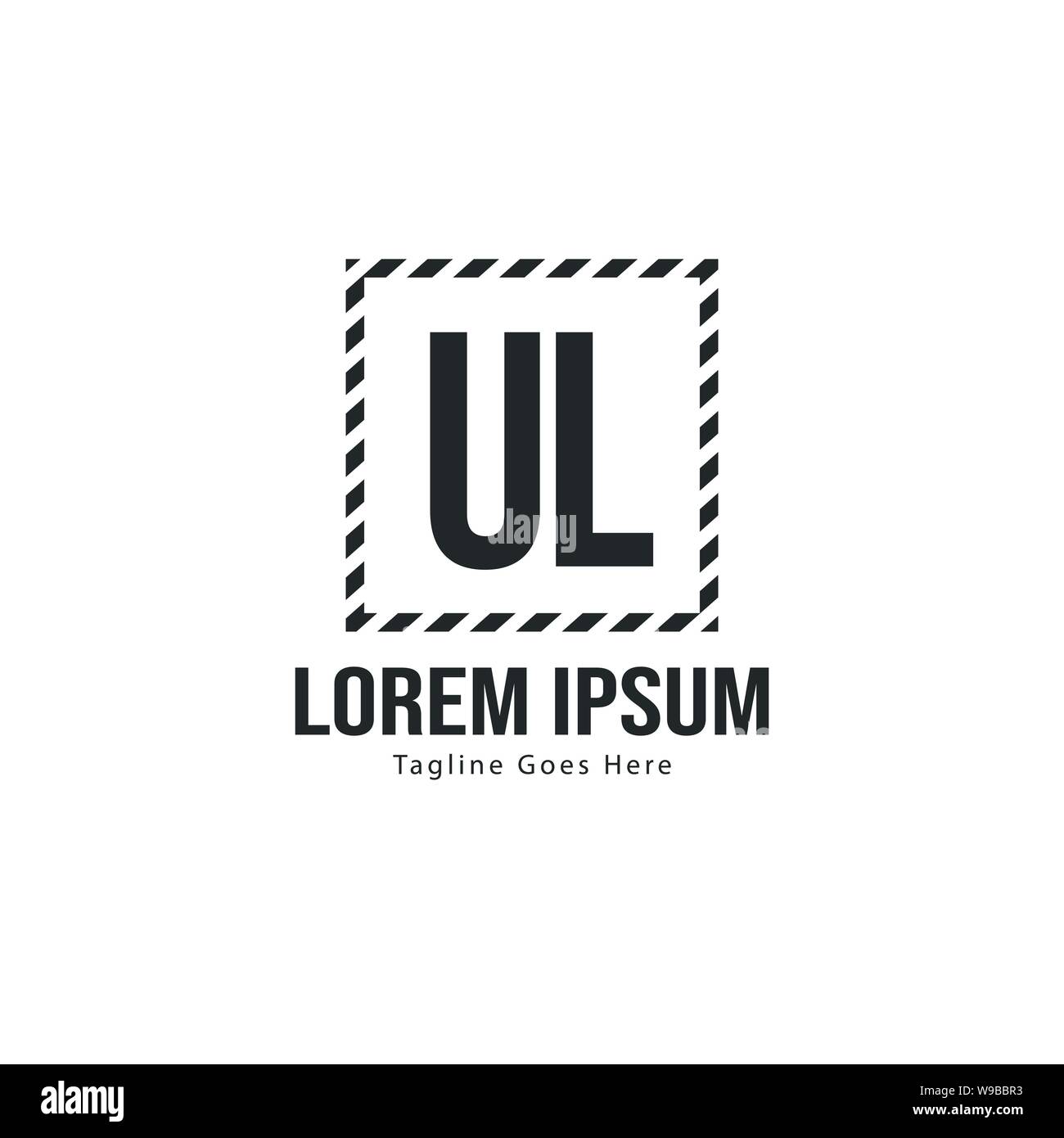 UL Letter Logo Design. Creative Modern UL Letters Icon Illustration ...