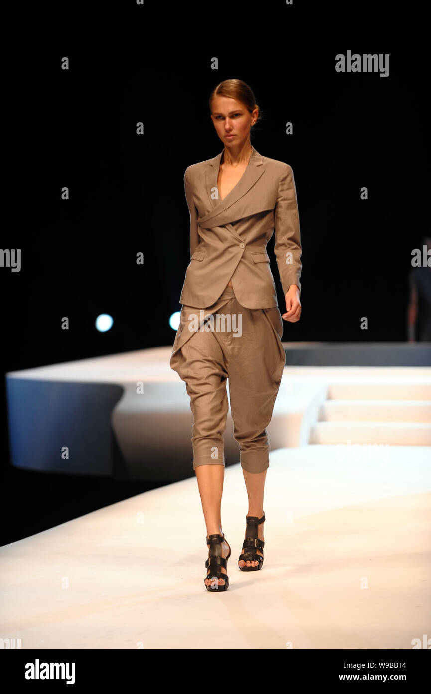 Cabbeen fashion show during the China Fashion Week Spring/Summer 2011 ...