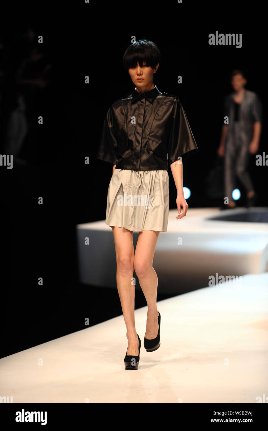 Cabbeen fashion show during the China Fashion Week Spring/Summer 2011 ...