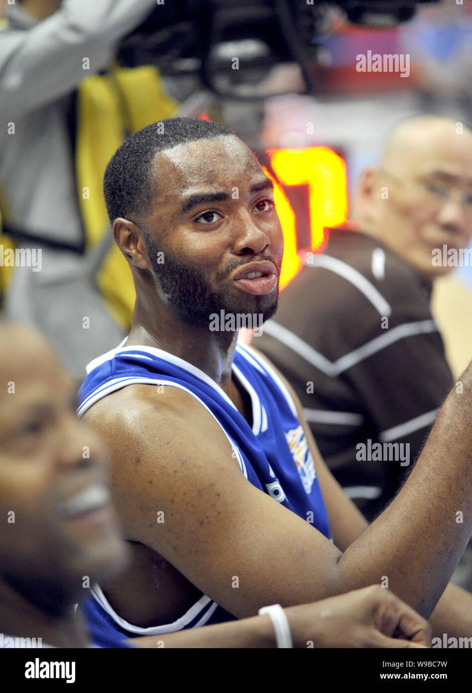 New York Knicks Marcus Landry of the U.S. Star Basketball Team speaks ...