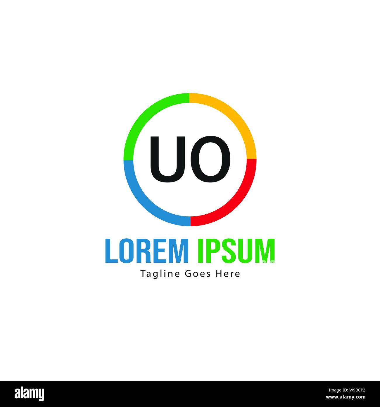 UO Letter Logo Design. Creative Modern UO Letters Icon Illustration ...