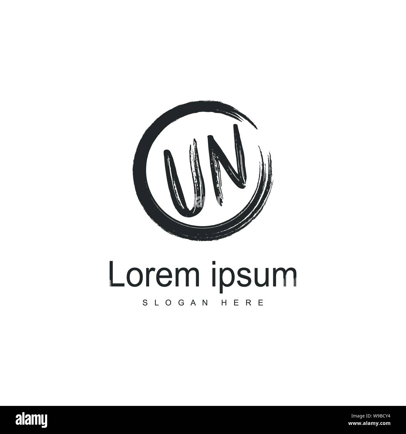 UN Letter Logo Design. Creative Modern UN Letters Icon Illustration ...