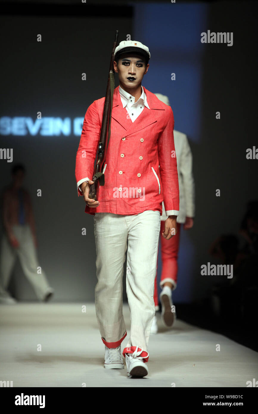 Models parade to show the new collections in the Seven Days fashion ...