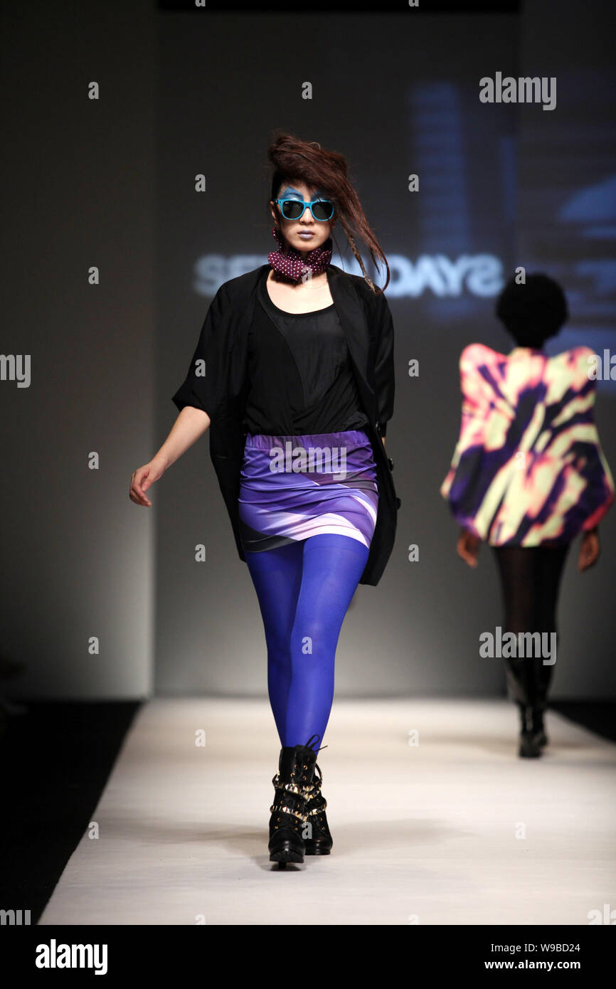 Models parade to show the new collections in the Seven Days fashion ...