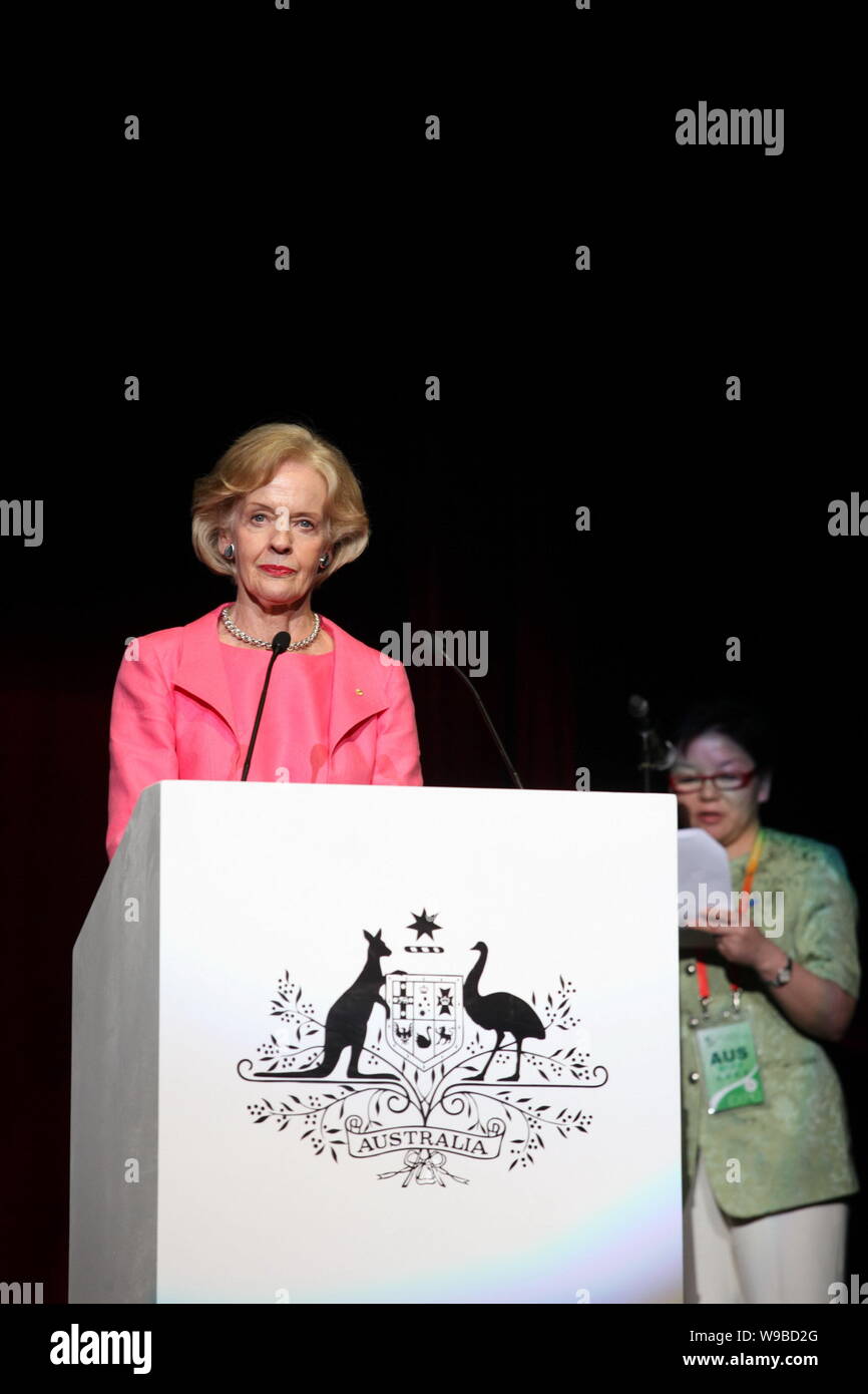 Quentin Bryce, Governor-General of Australia, speaks during an event to ...