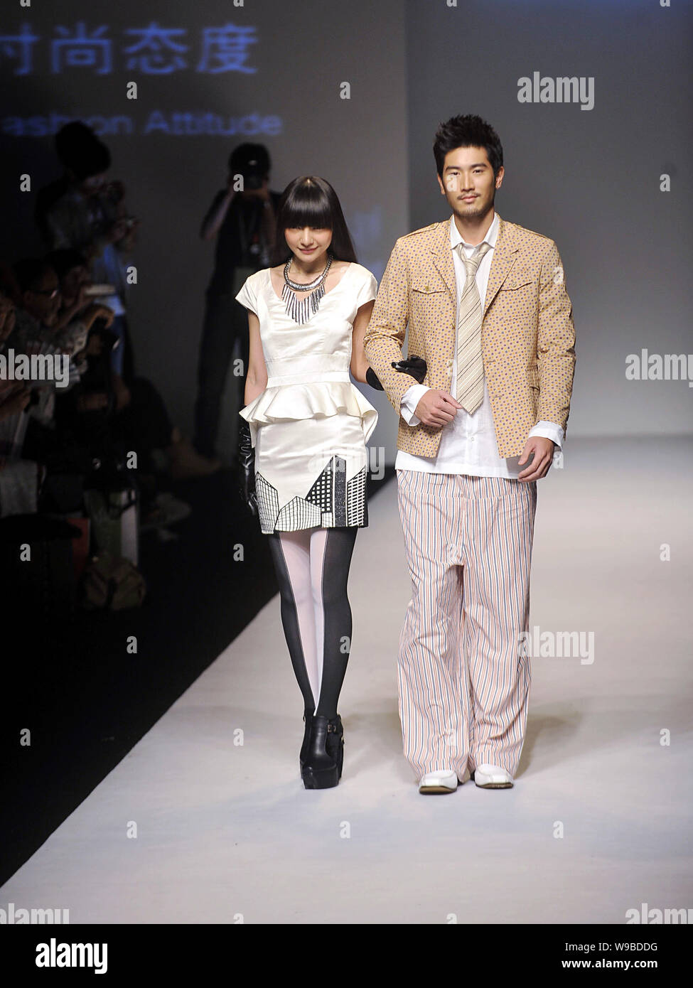 Chinese model Chang Chunxiao, left, and Taiwanese model and actor ...