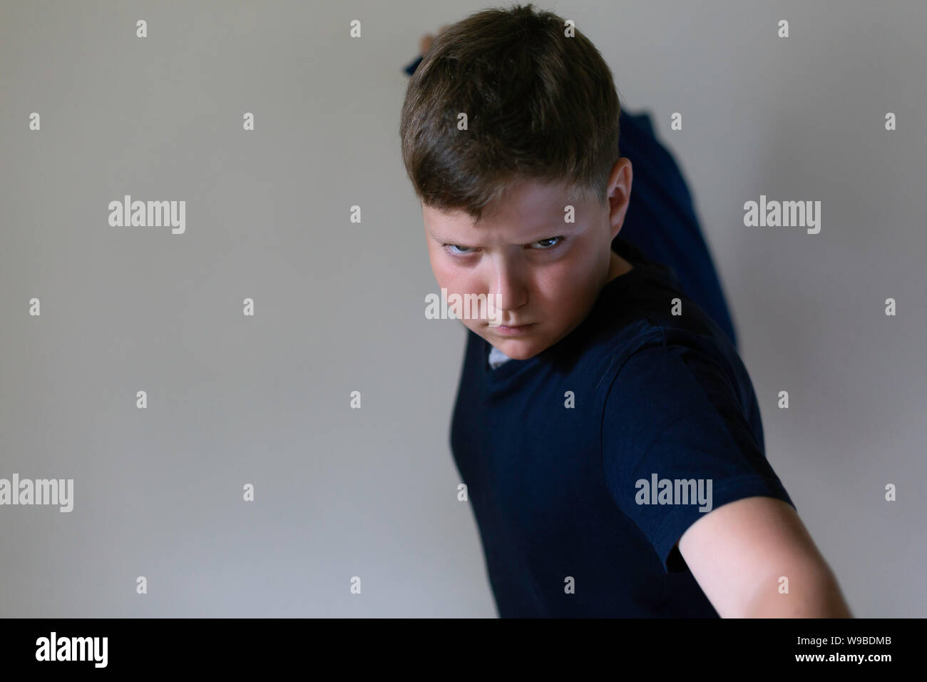 Aggressive kid youth hi-res stock photography and images - Alamy