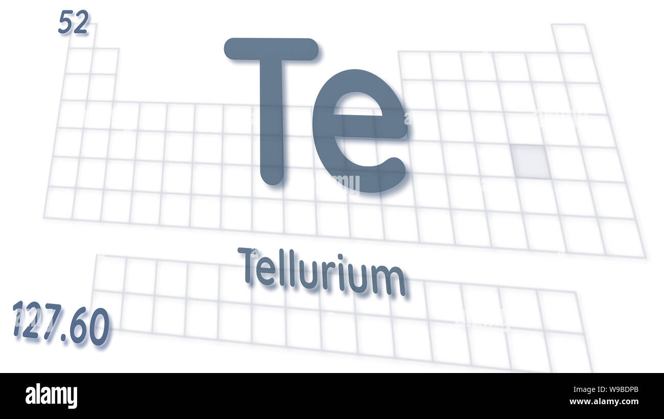 Tellurium chemical element atomic data and symbol - table of elements ...
