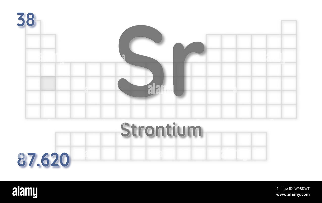 chemical element atomic data and symbol - table of elements Stock Photo ...