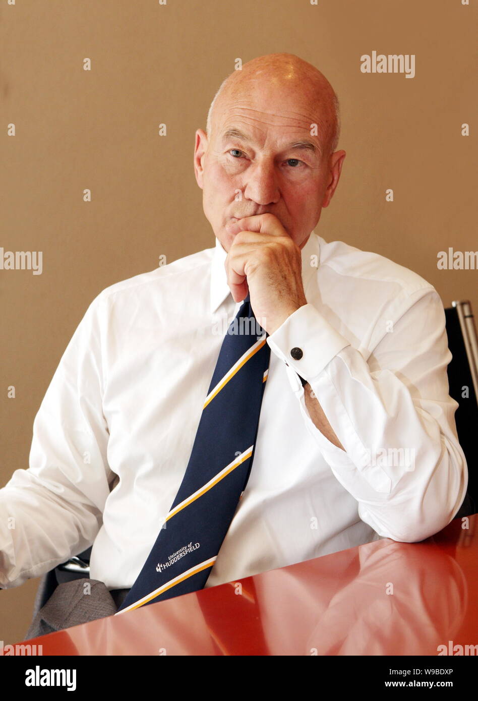 British actor and professor Sir Patrick Stewart, Chancellor of the ...