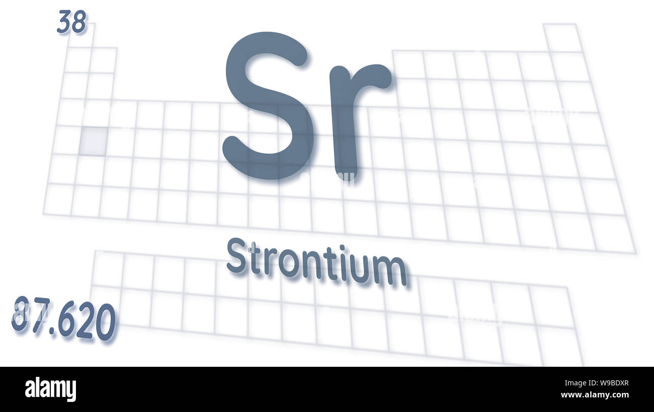 Strontium atom elements symbol number Cut Out Stock Images & Pictures ...
