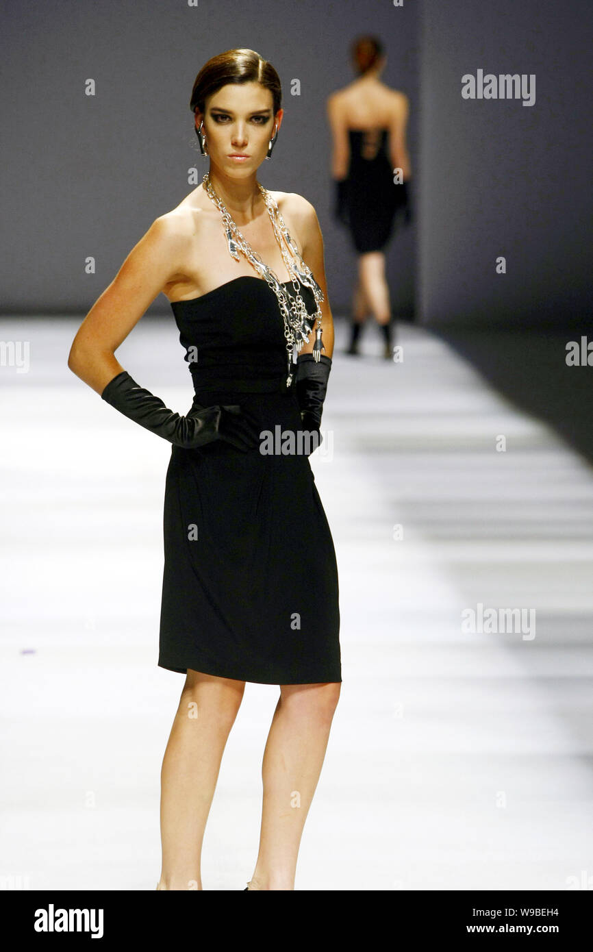 A model parades to show the new collections in the Sergio Bustamante ...
