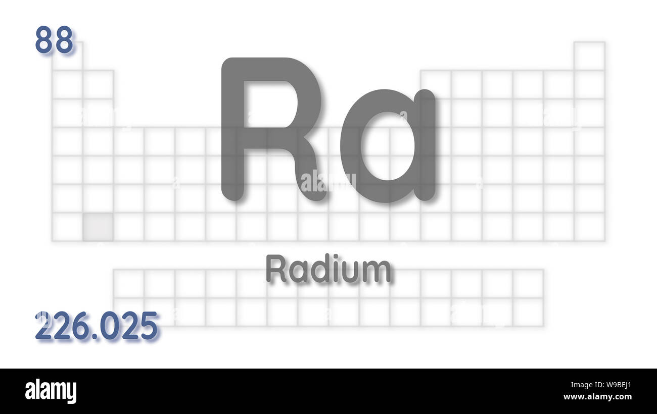 chemical element atomic data and symbol - table of elements Stock Photo ...
