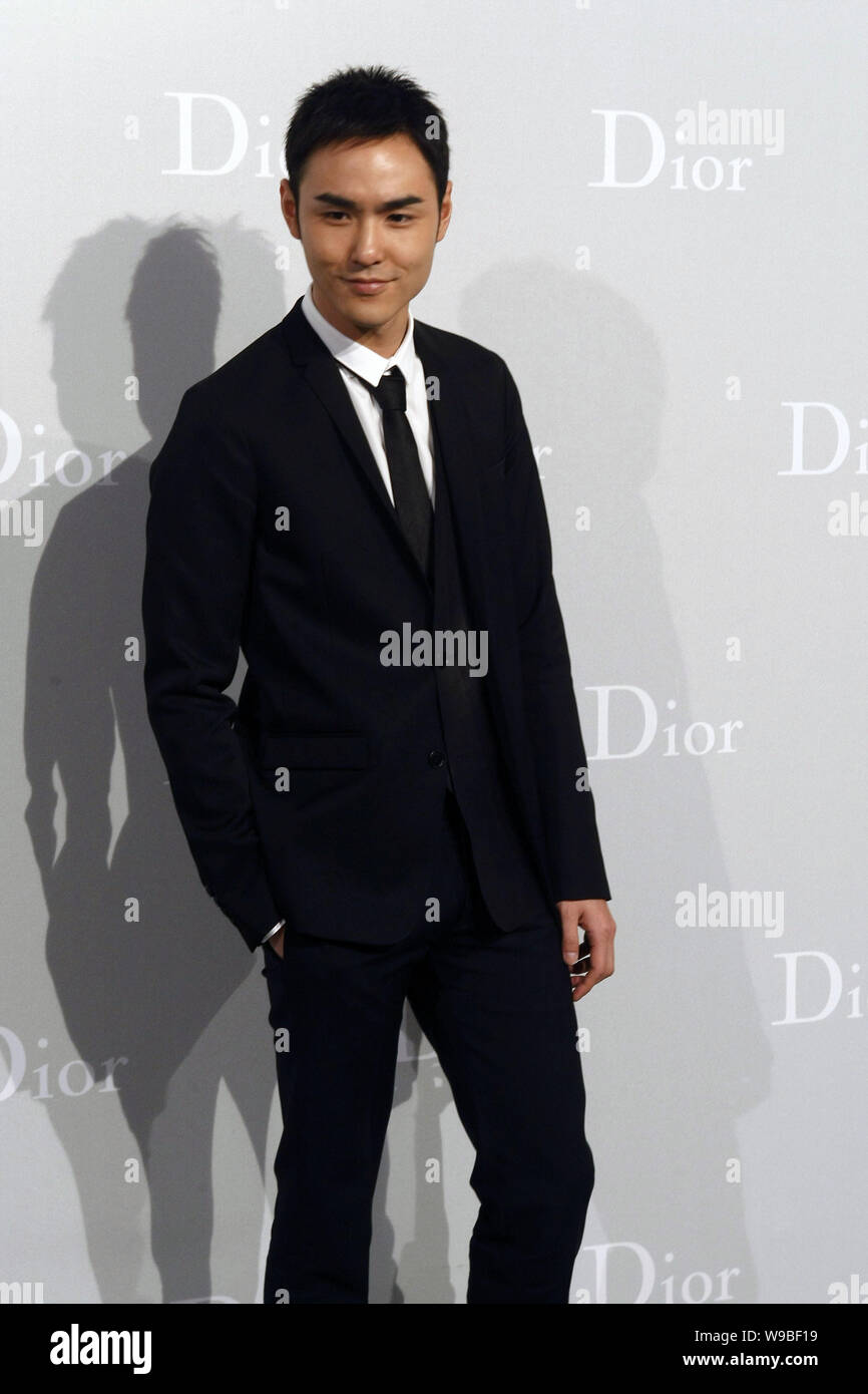 Taiwanese actor Ethan Ruan poses prior to the Dior Cruise 2011 fashion ...