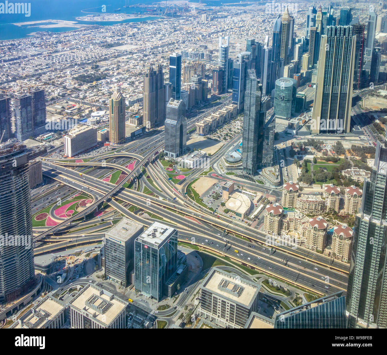 aerial view of Dubai in the United Arab Emirates Stock Photo - Alamy