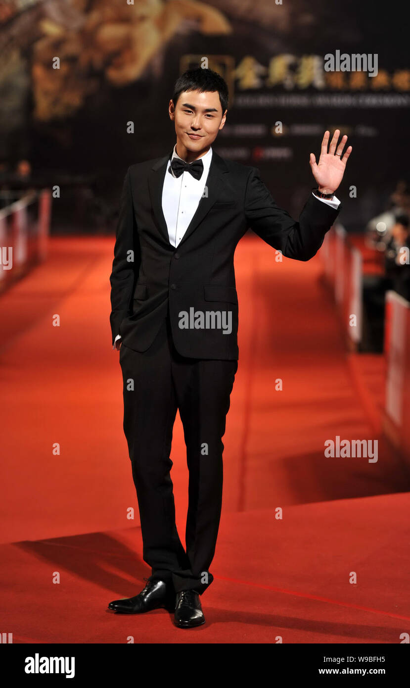 Taiwanese actor Ethan Ruan is seen on the red carpet prior to the 47th ...