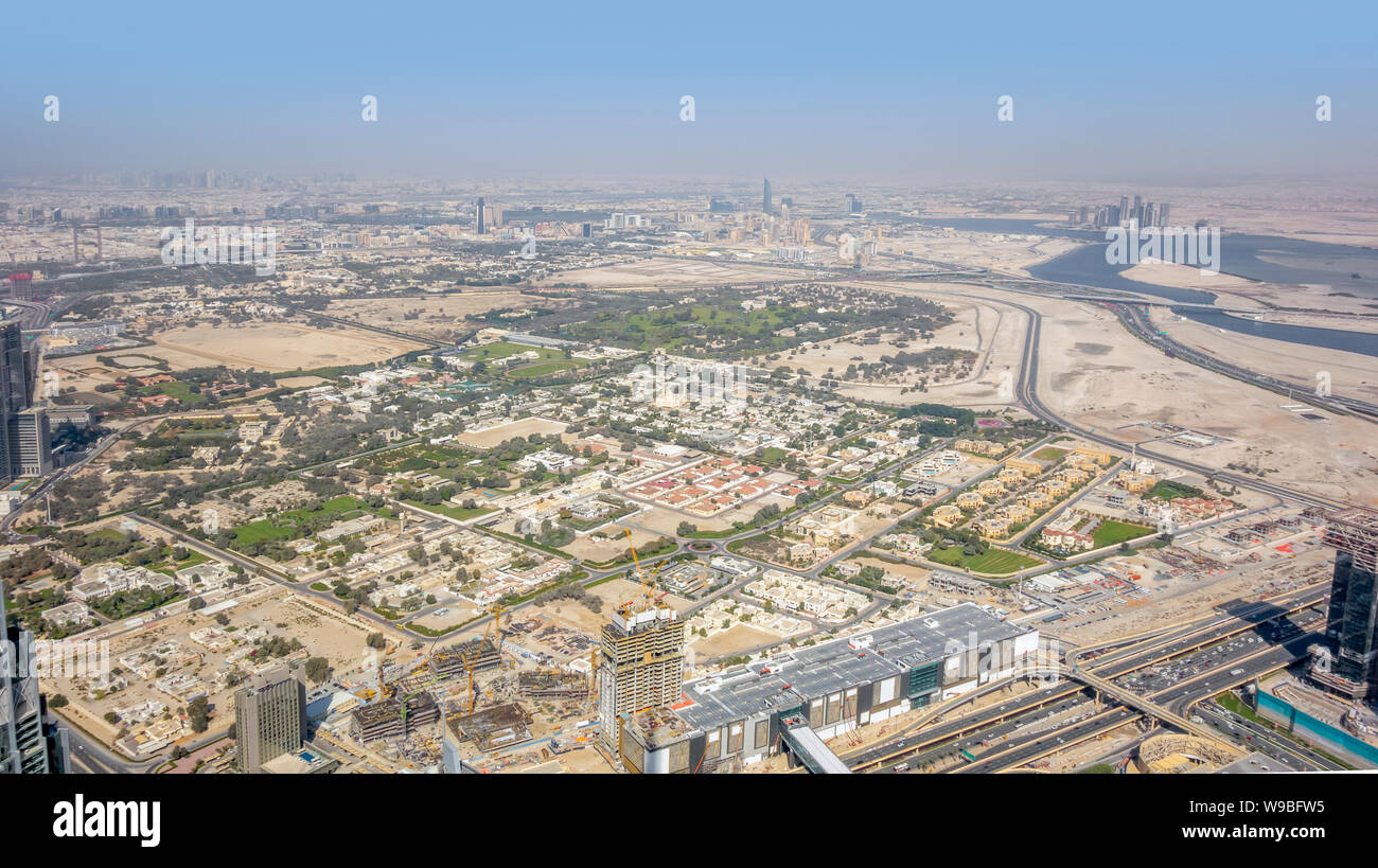 aerial view of Dubai in the United Arab Emirates Stock Photo - Alamy