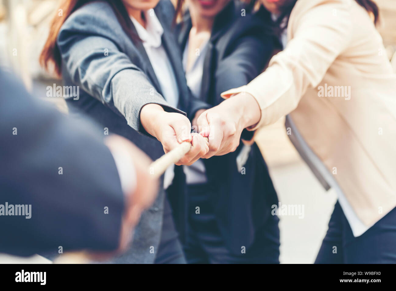 Teamwork Shake Hands Partnership Concept Stock Photo - Alamy