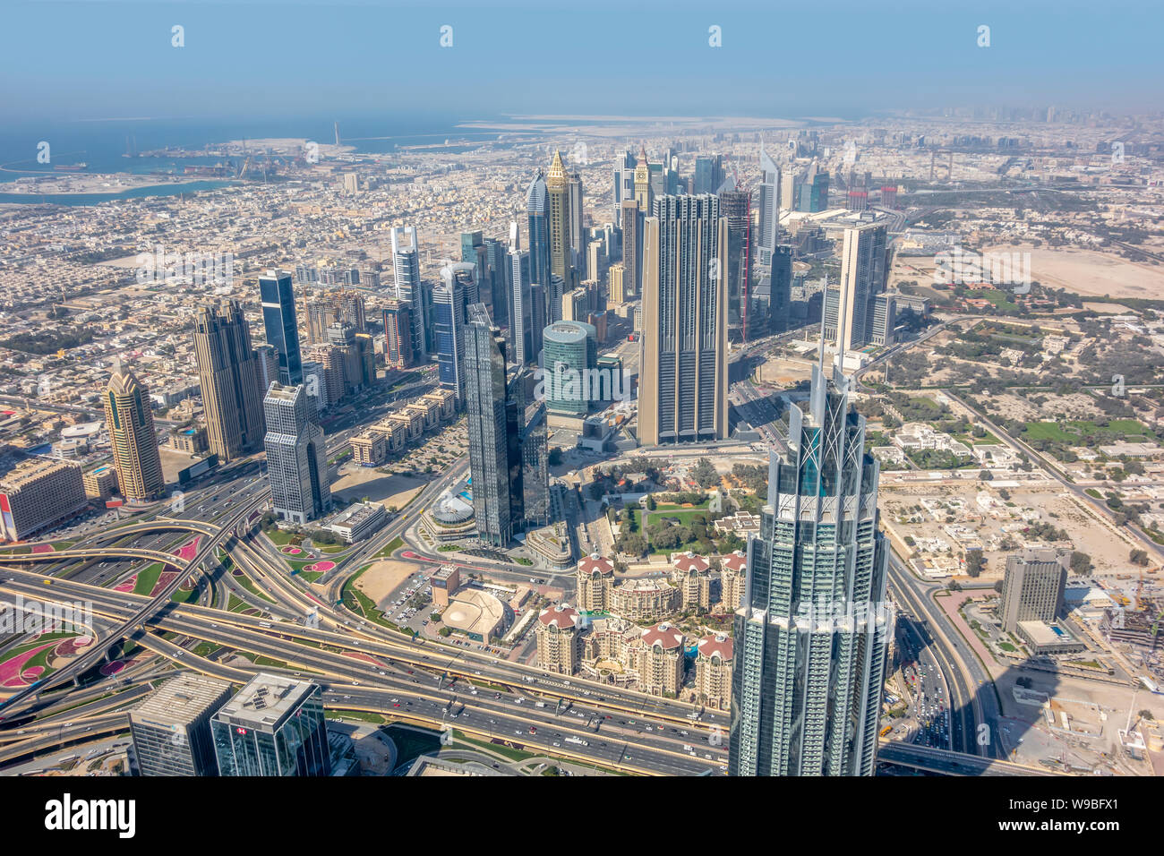 aerial view of Dubai in the United Arab Emirates Stock Photo - Alamy