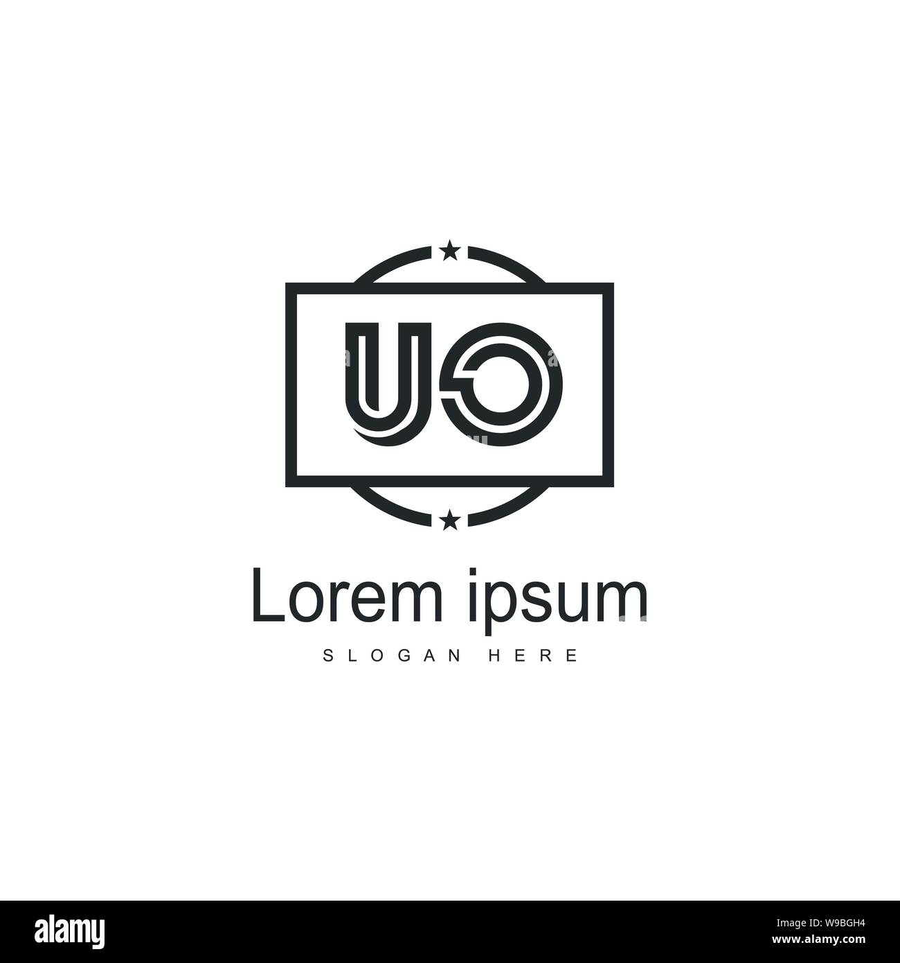 UO Letter Logo Design. Creative Modern UO Letters Icon Illustration ...