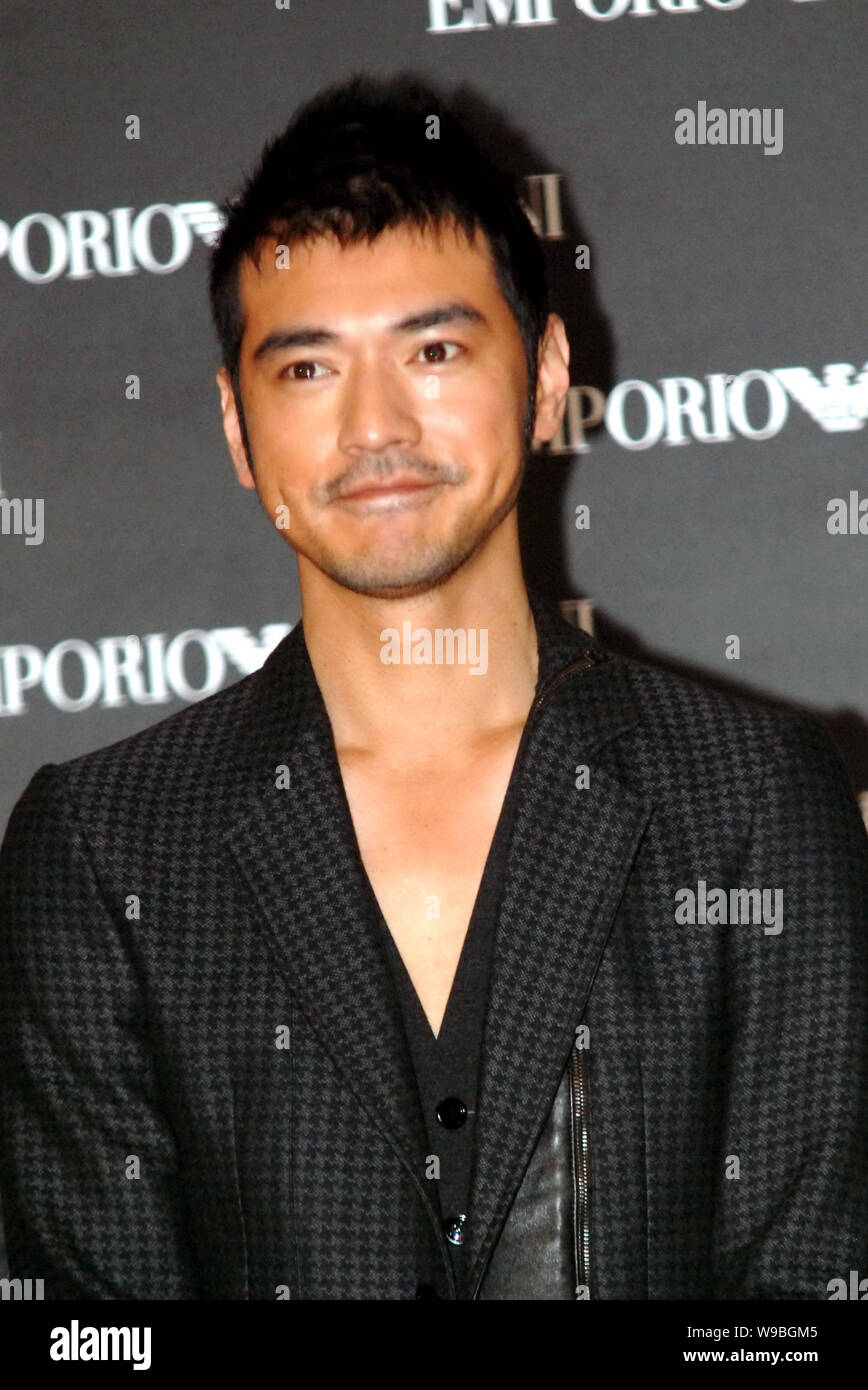 Taiwanese actor Takeshi Kaneshiro is seen at a charity event of Armani ...