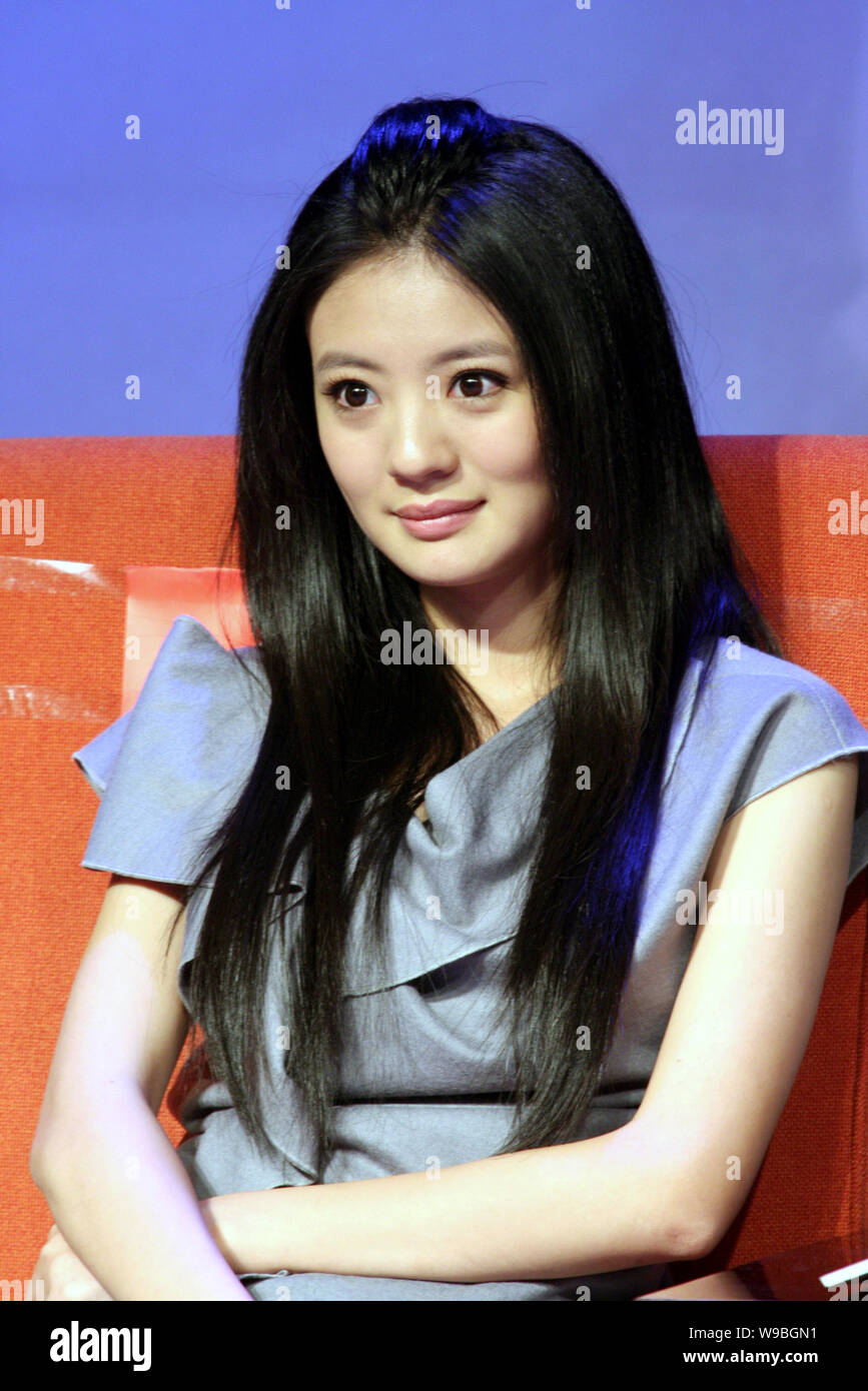 Taiwanese actress Ady Ang is seen at a press conference for the ...