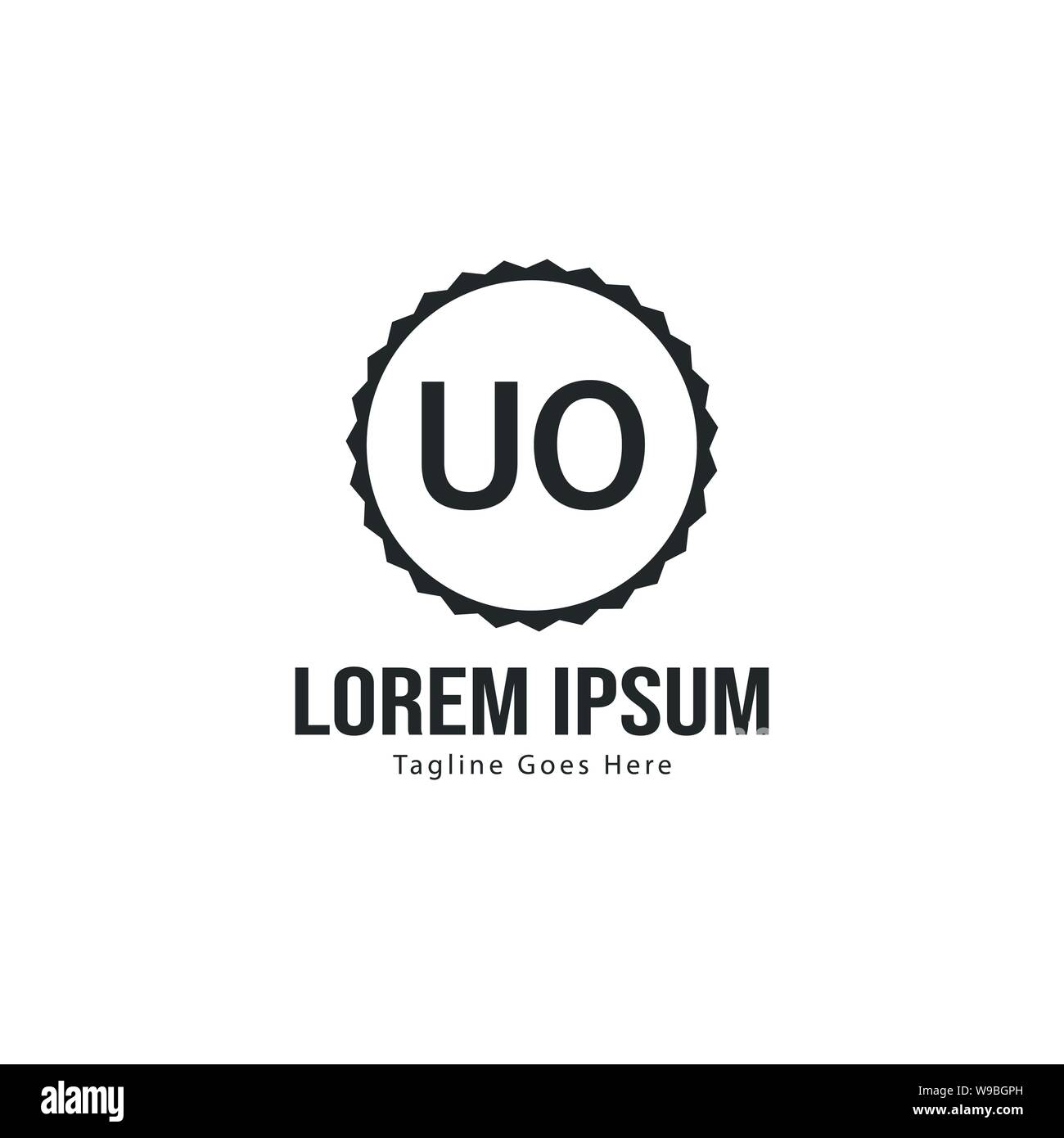 UO Letter Logo Design. Creative Modern UO Letters Icon Illustration ...