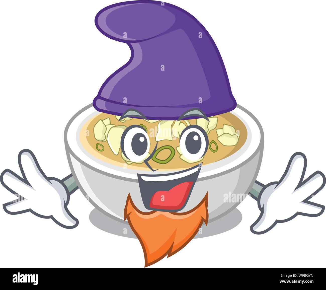 Elf wonton soup in the mascot shape Stock Vector Image & Art - Alamy
