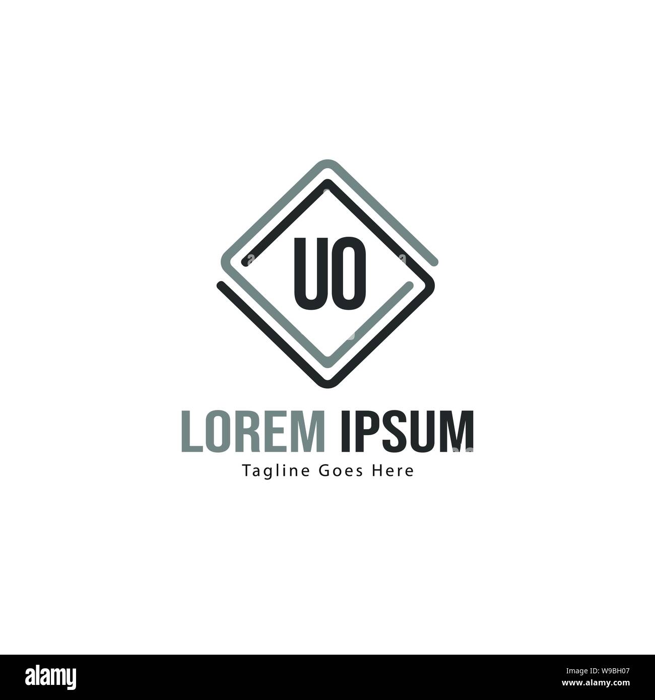 UO Letter Logo Design. Creative Modern UO Letters Icon Illustration ...