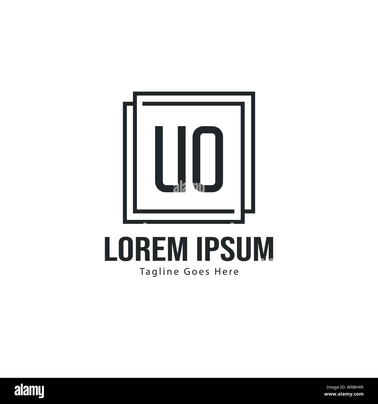 UO Letter Logo Design. Creative Modern UO Letters Icon Illustration ...