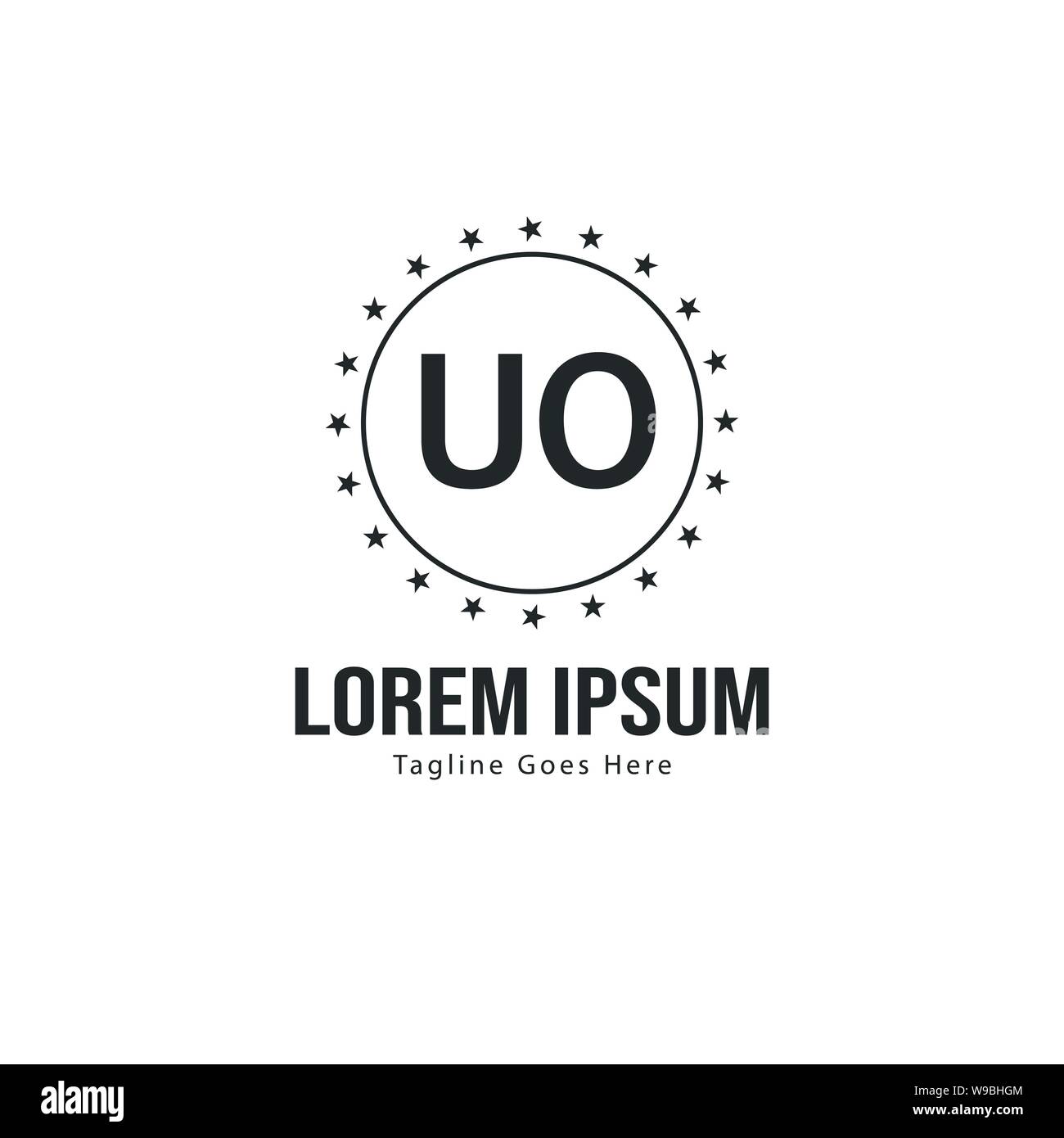 UO Letter Logo Design. Creative Modern UO Letters Icon Illustration ...