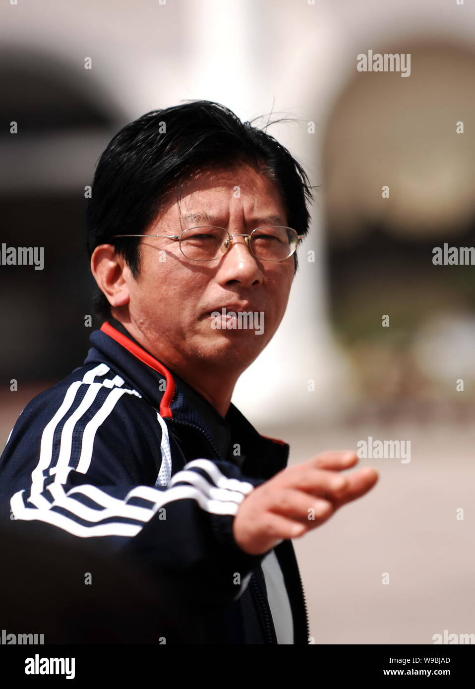 --FILE-- Yang Yiming, Vice Chairman of China Football Association, is ...