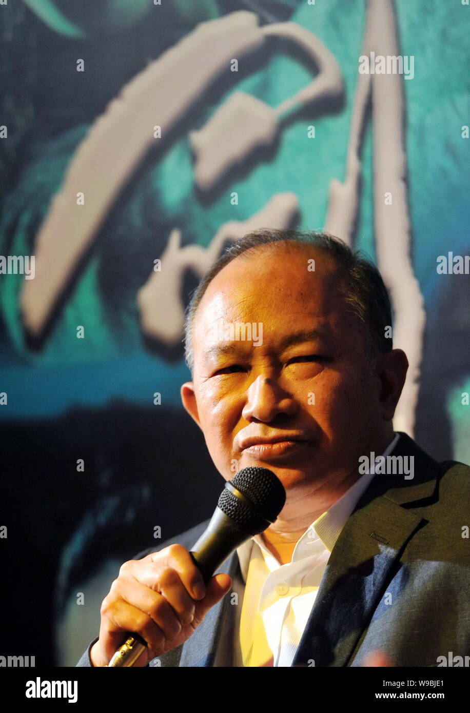 Hollywood film director John Woo speaks at a film screening to ...
