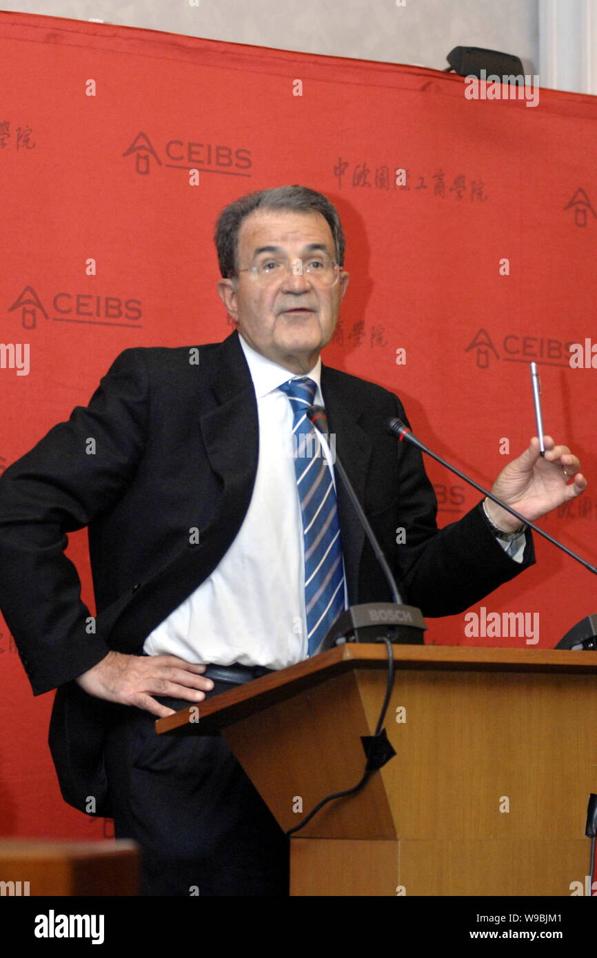 Romano Prodi, former European Commission President and former Italian ...