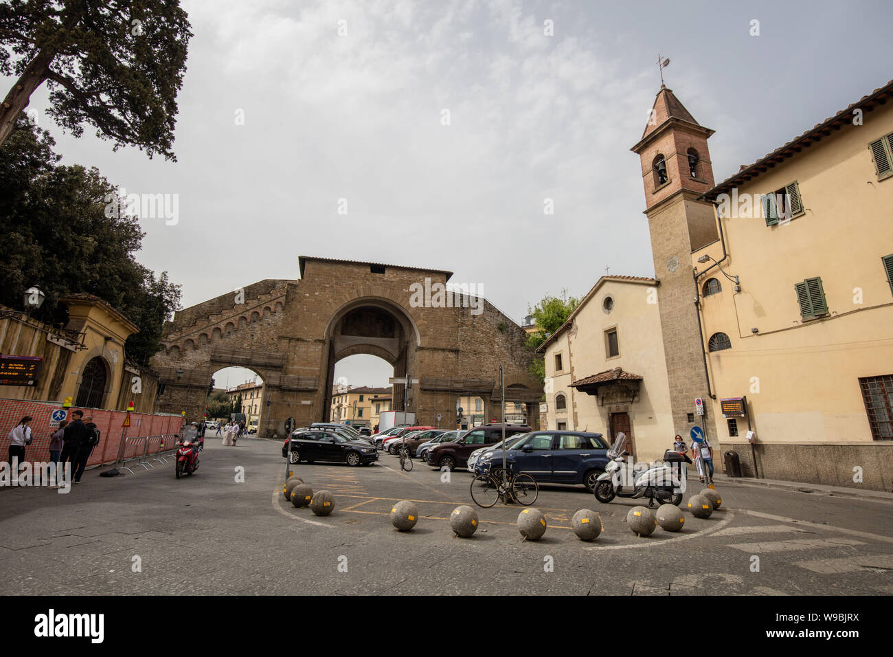 Gate to old city of Florence, Italy Stock Photo - Alamy