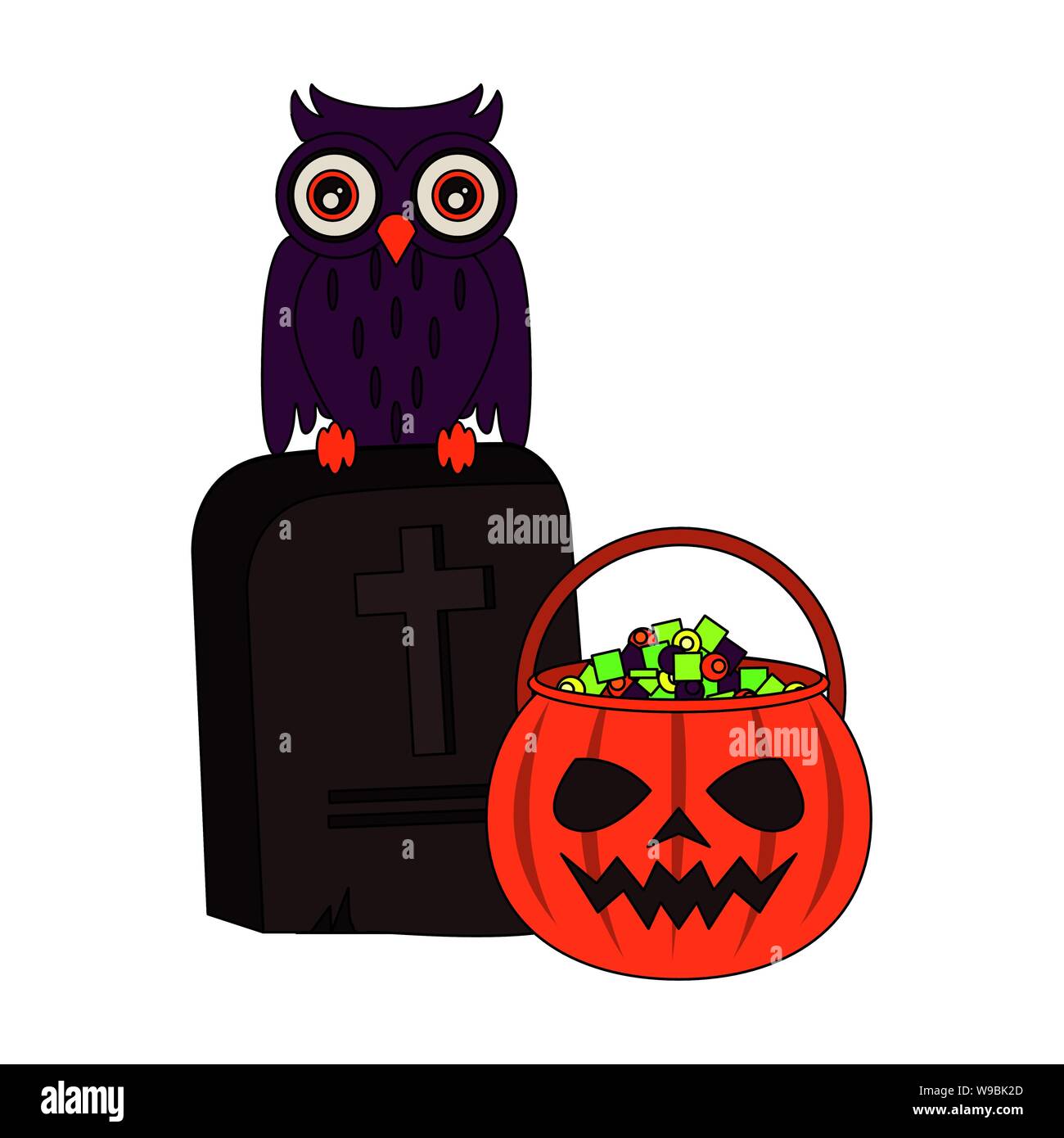 halloween october scary celebration cartoon Stock Vector Image & Art ...