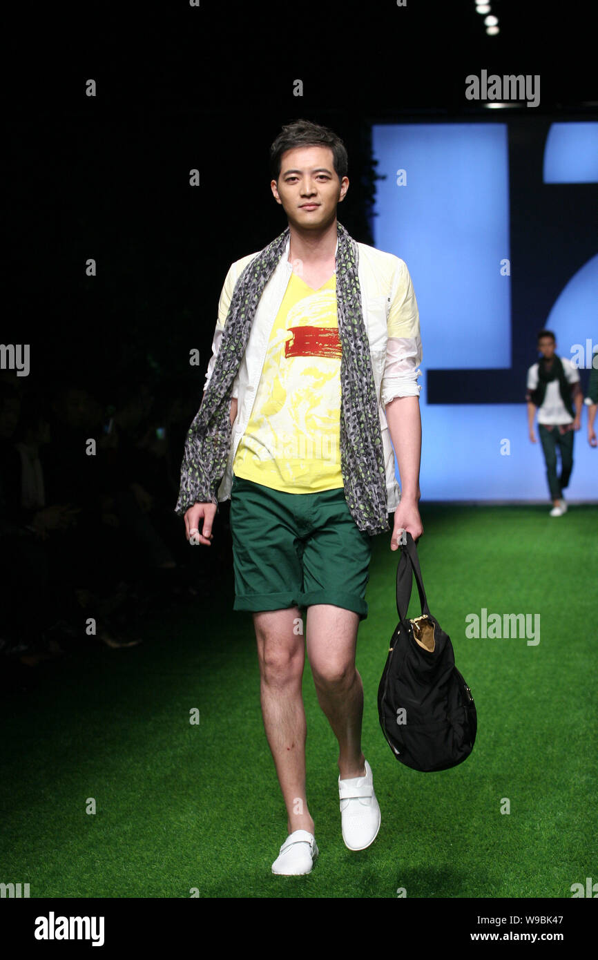 Models parade to show the new collections in the L2 fashion show during ...