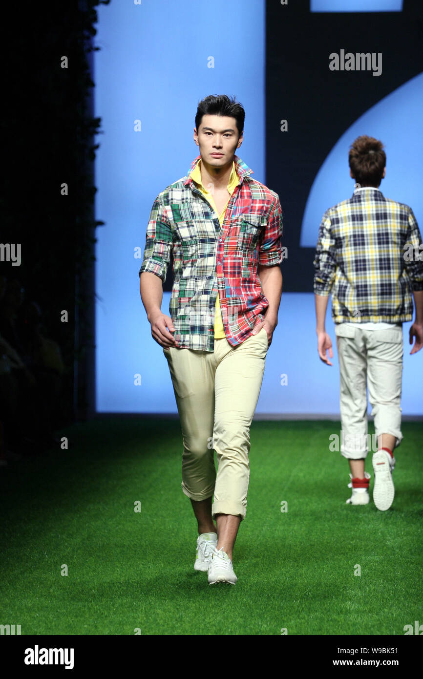 Models parade to show the new collections in the L2 fashion show during ...